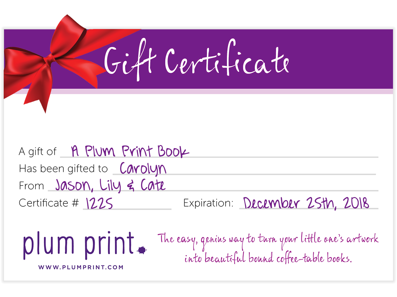 Plum Print - The simple solution for storing and preserving kids ...